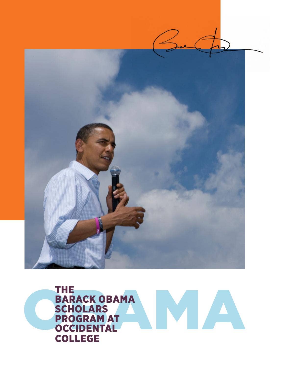 Obama Scholarship Brochure, Occidental College by Warren Group | Studio ...