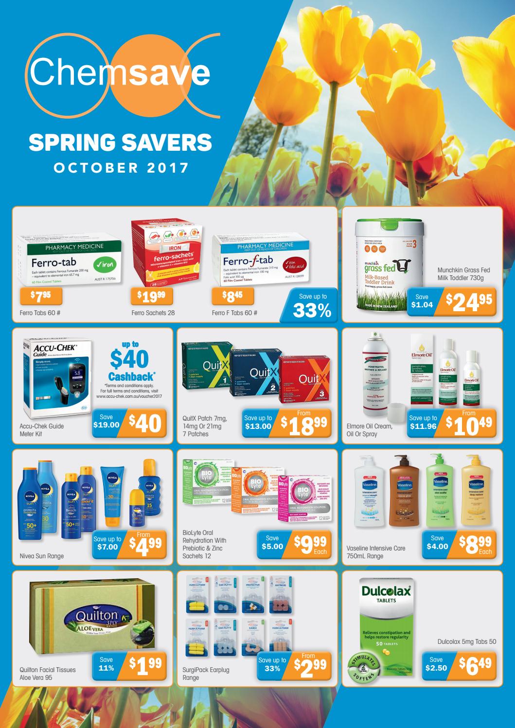 Chemsave Pharmacy Spring Savers October 2017 by Echo Publications - Issuu