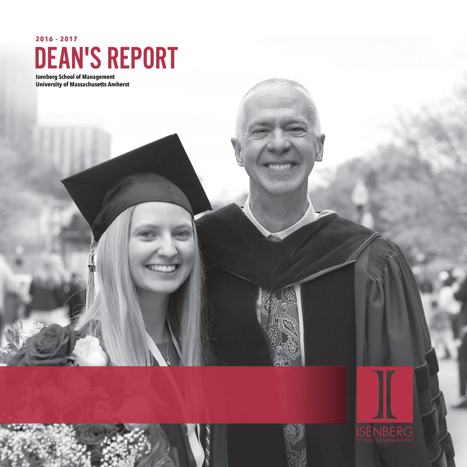 Dean's Report 2016-2017 by Isenberg School of Management - Issuu