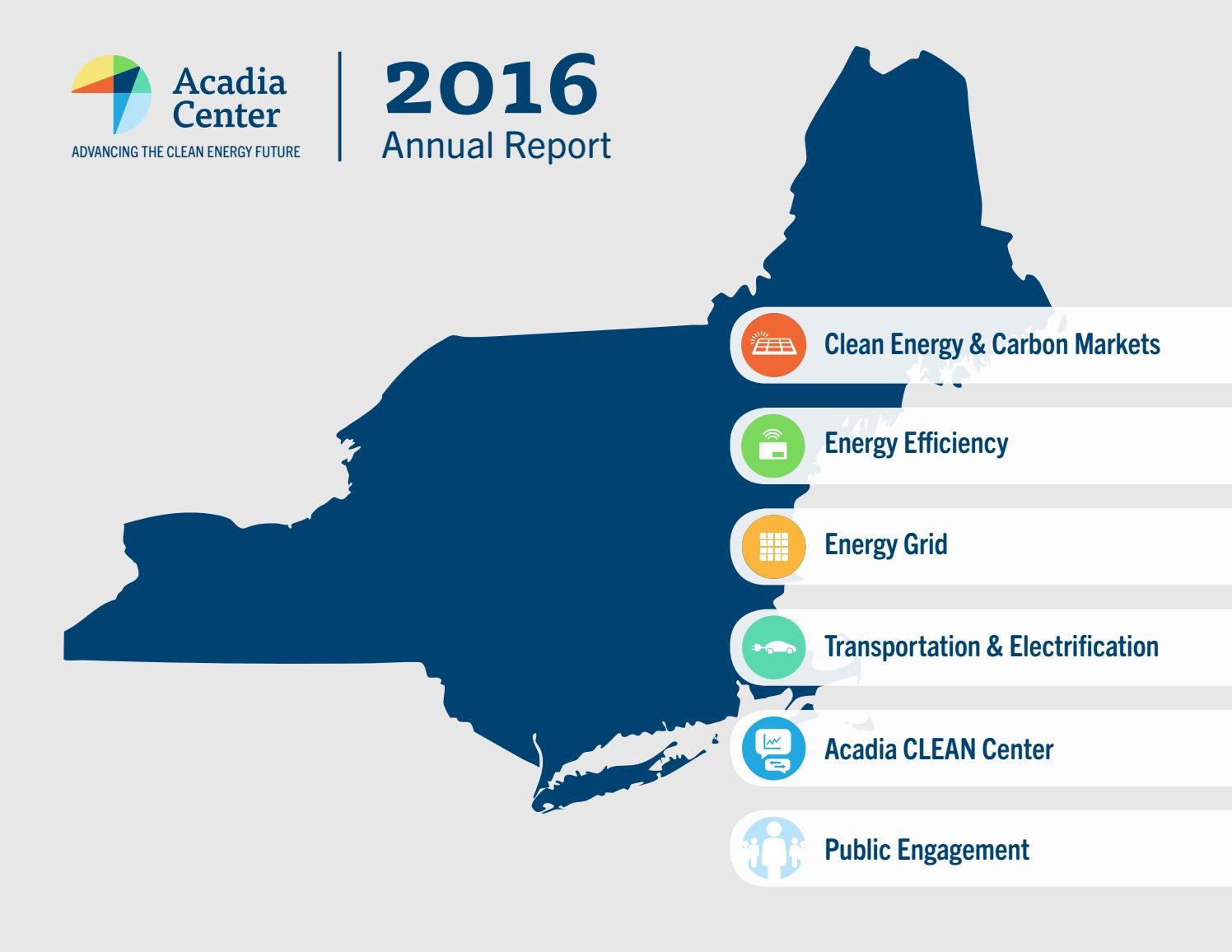 Acadia Center Annual Report 2016 by Acadia Center - Issuu