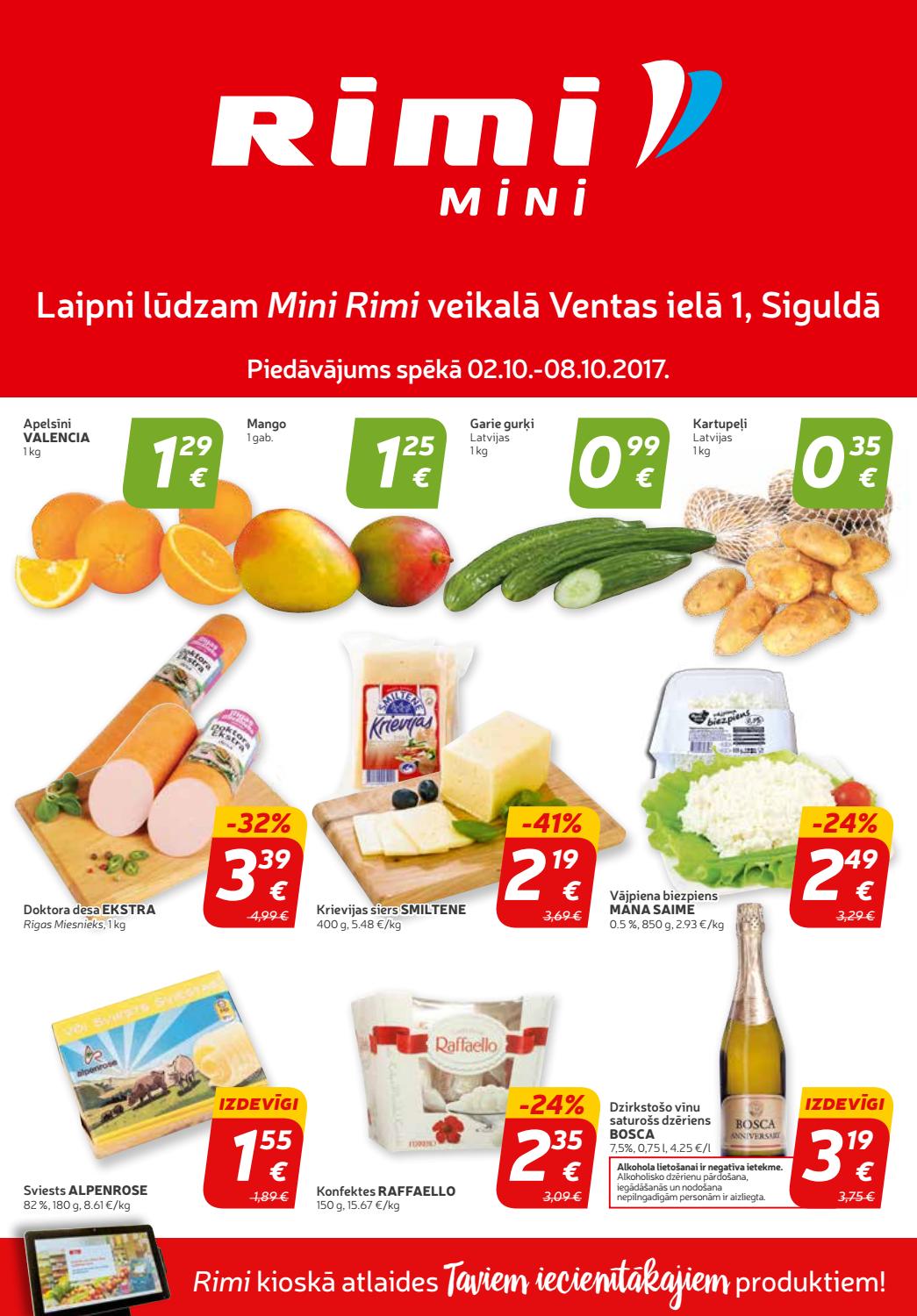 Mini Rimi piedāvājums Siguldā by Rimi - Issuu