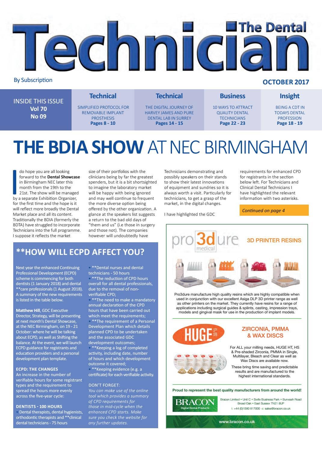 The Dental Technician Magazine October 2017 by The Dental Technician ...