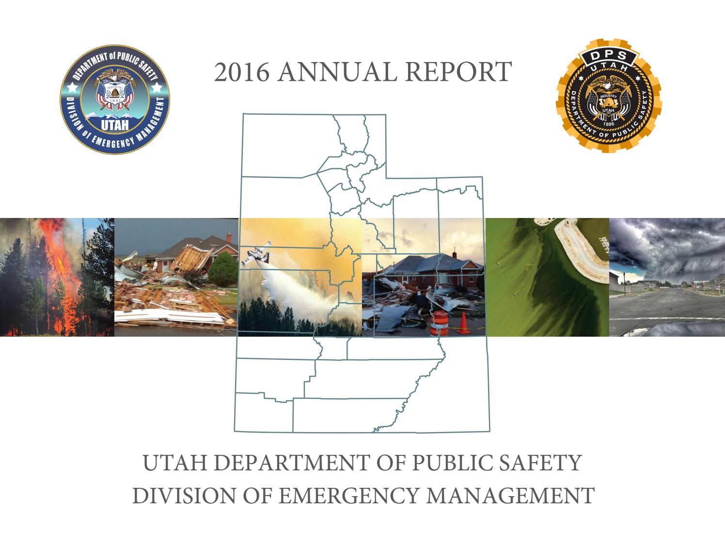 2016 DEM Annual Report by Utah Division of Emergency Management - Issuu