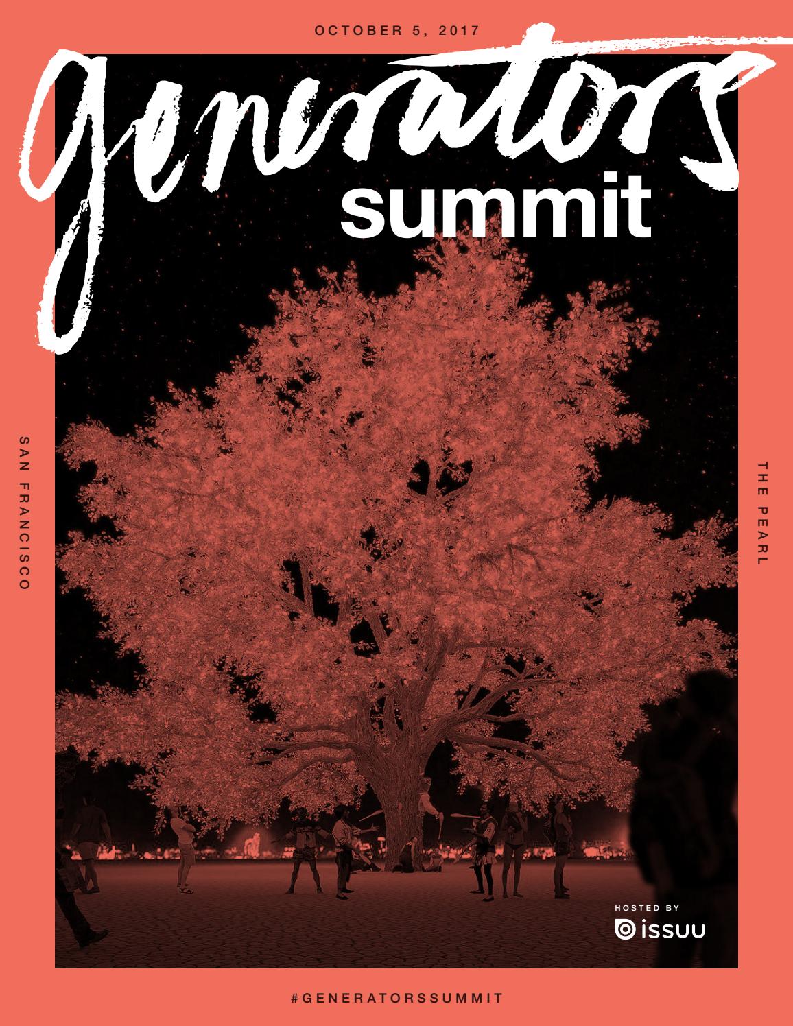 Generators Summit: Program by Issuu Official - Issuu