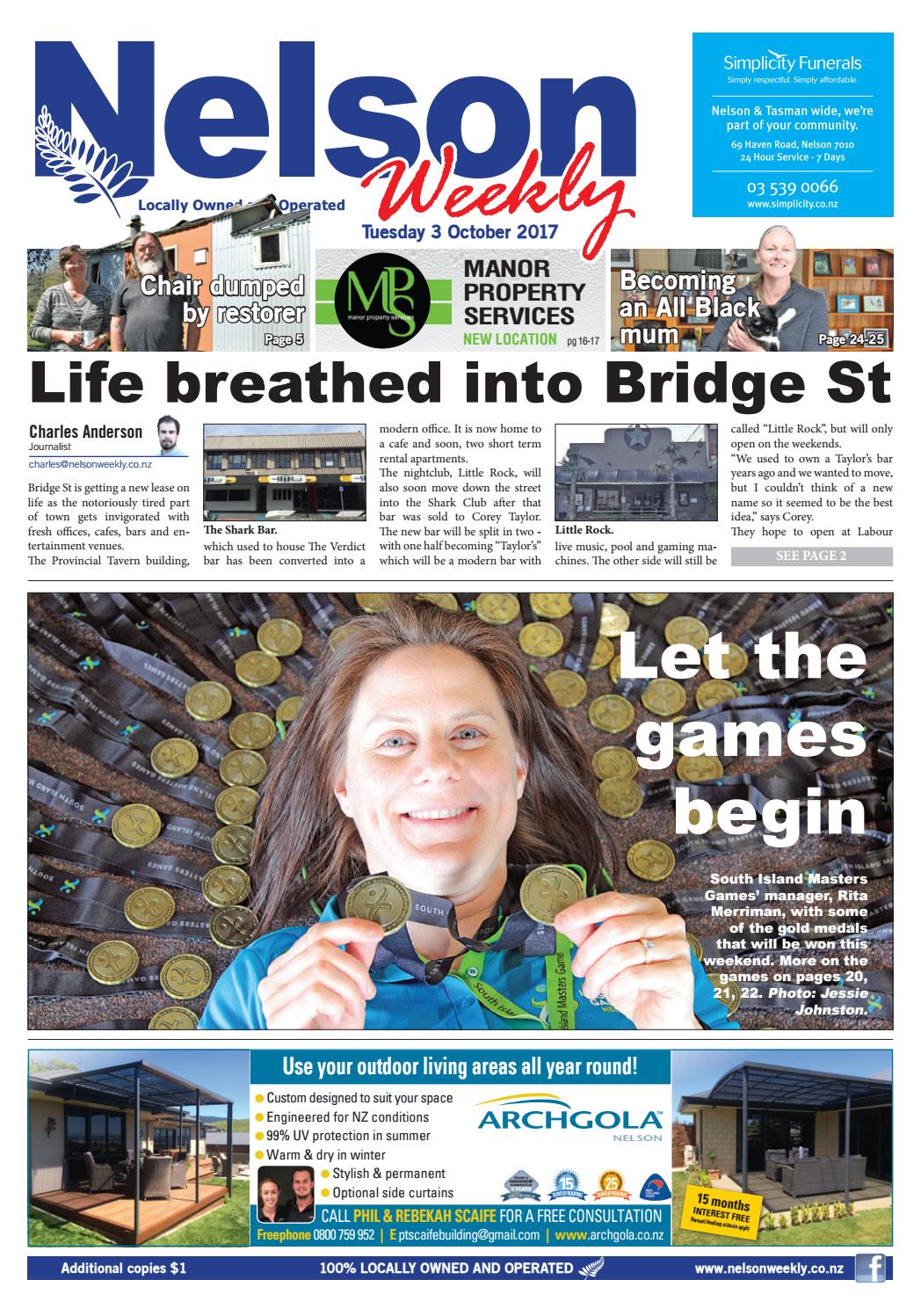 October 3 2017 nelson weekly 32pgs web by Top South Media - Issuu