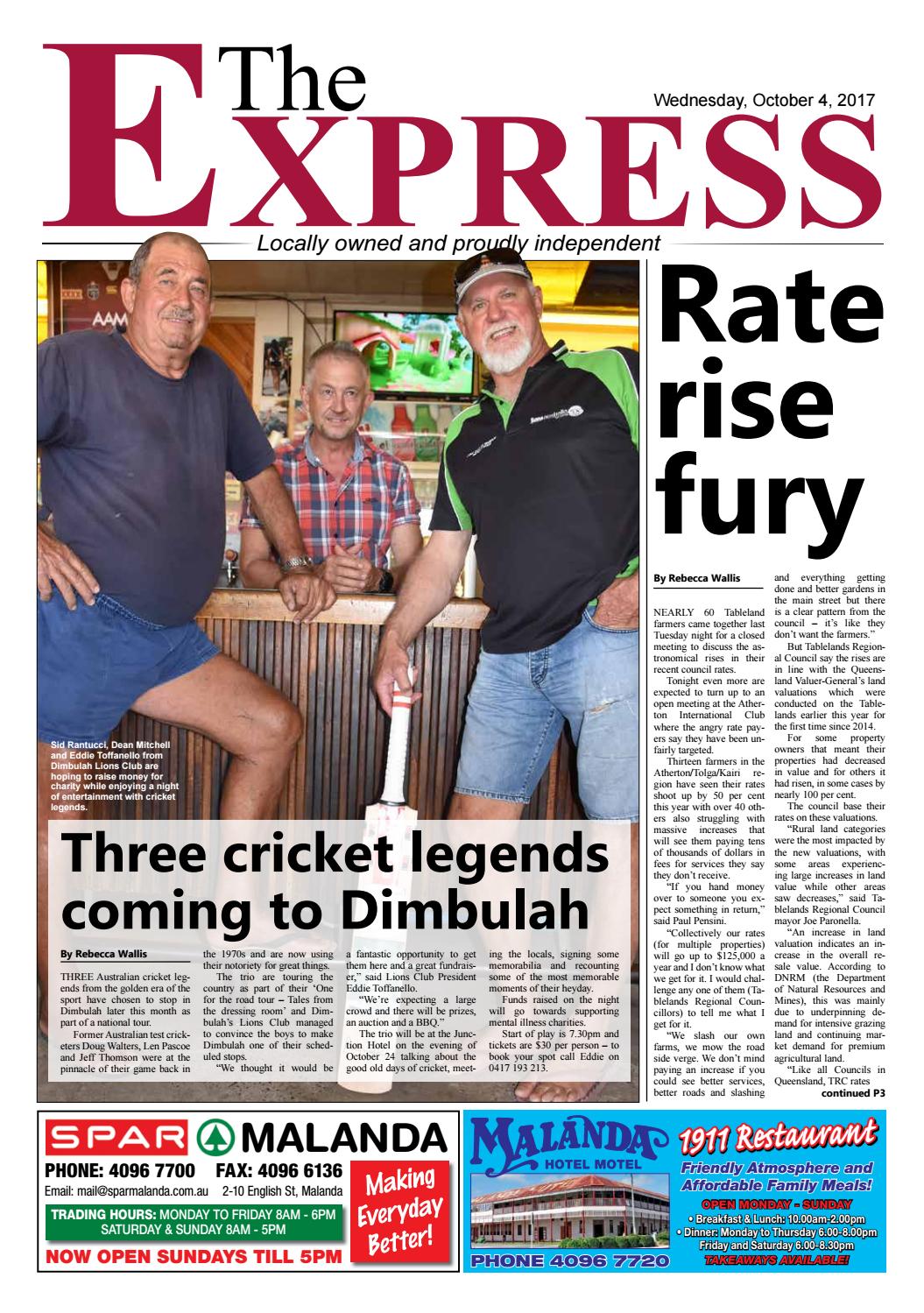 The Express Newspaper 4th October 2017 by Carlo Portella - Issuu