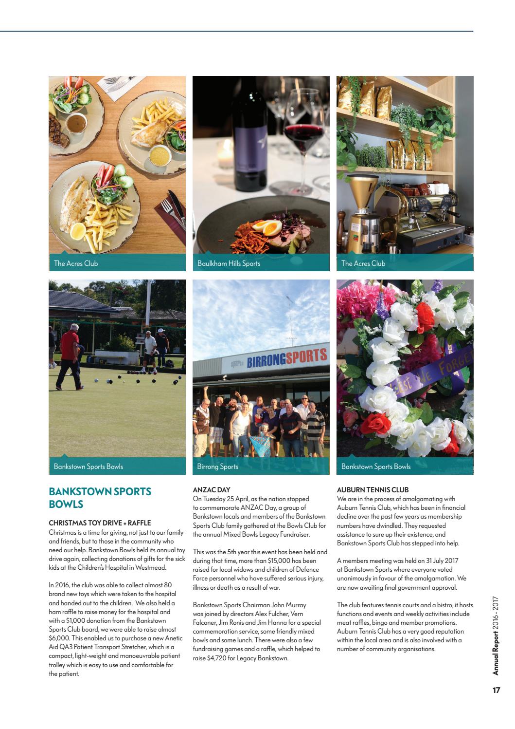 Bankstown Annual Report 2017 by Bankstown Sports Club - Issuu