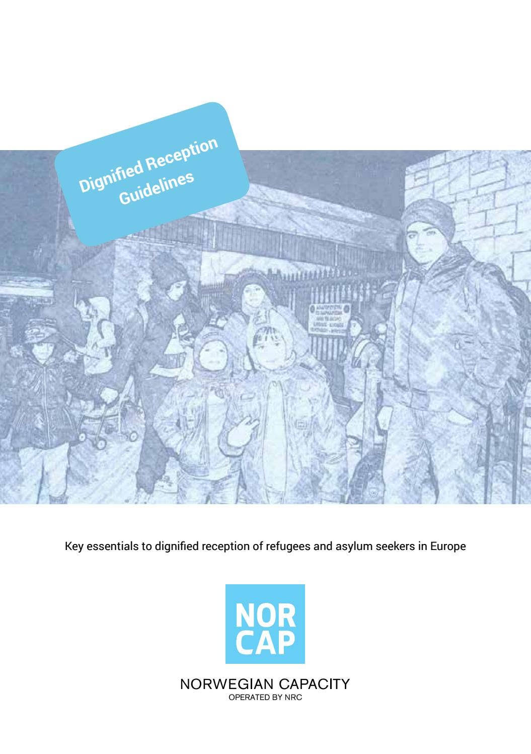 Dignified Reception Guidelines by NRC NORCAP Camp, Urban Resilience ...