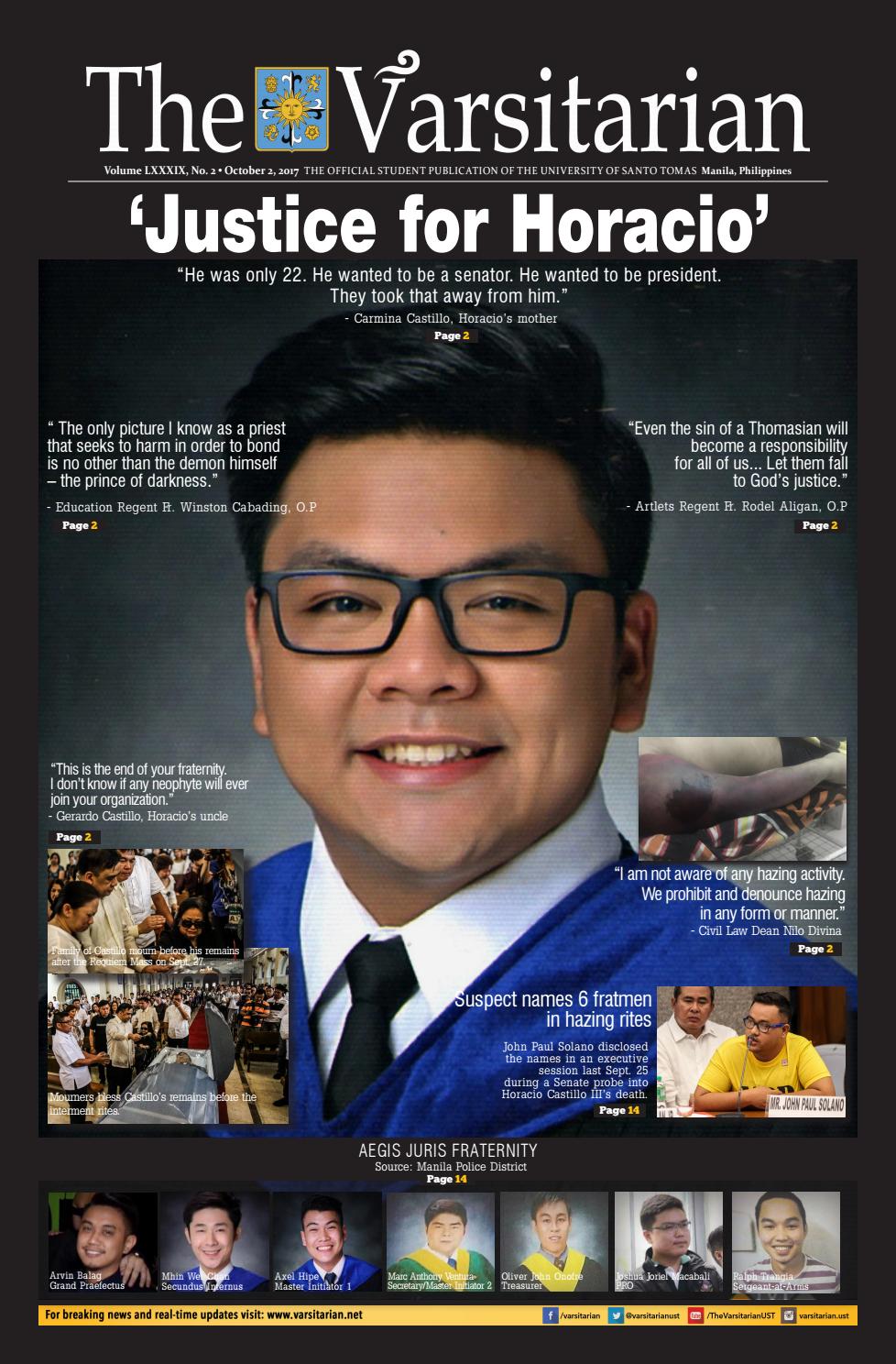 The Varsitarian P.Y. 2017-2018 Issue 02 by The Varsitarian - Issuu