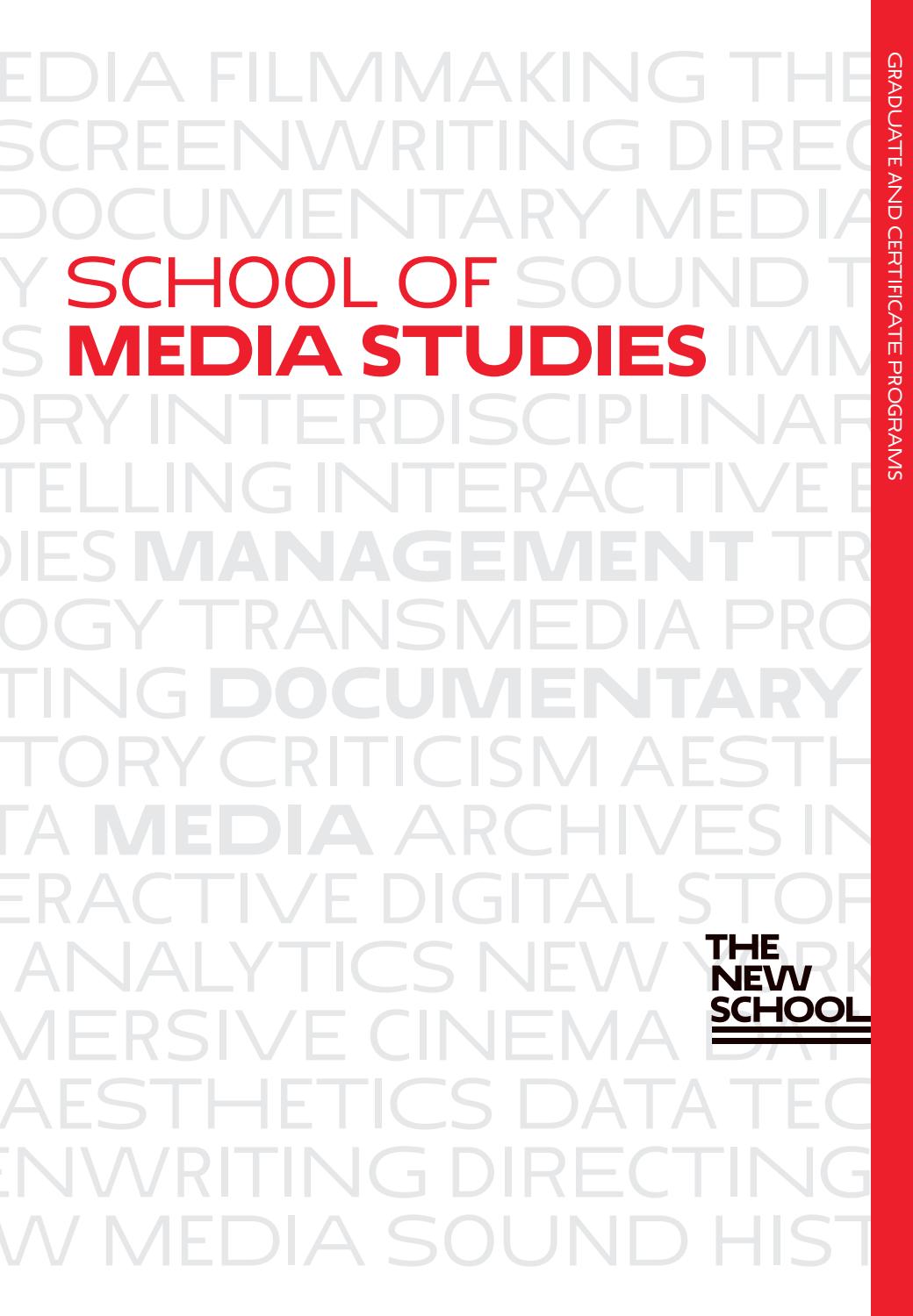 School of Media Studies by The New School - Issuu