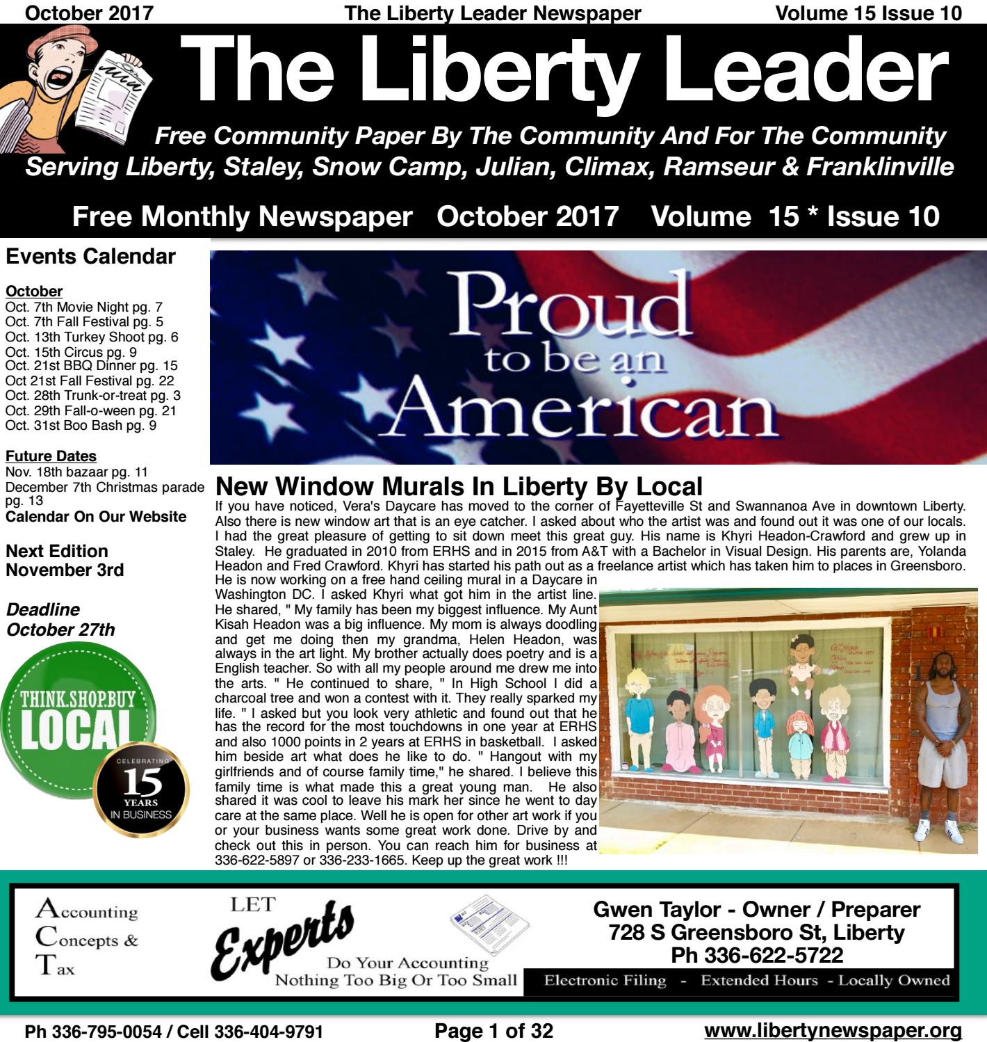 Liberty Leader October 2017 Issue by Kevin Bowman - Issuu