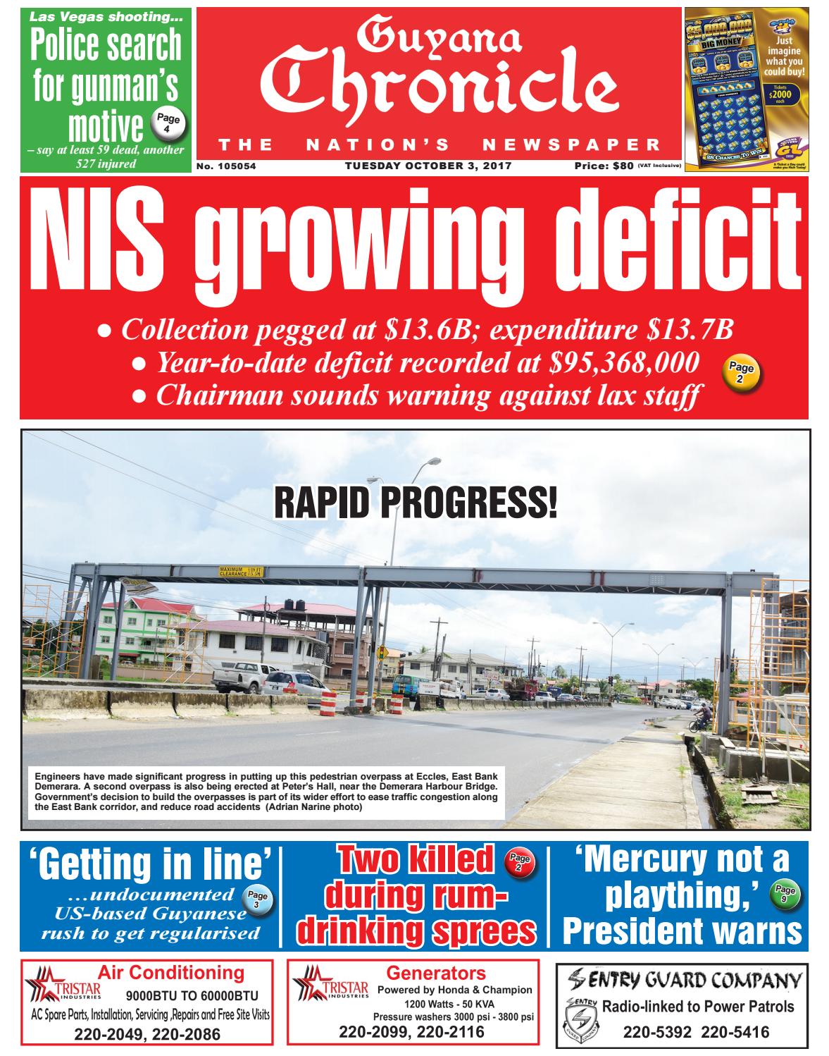 Guyana chronicle e paper 10 03 2017 by Guyana Chronicle - Issuu