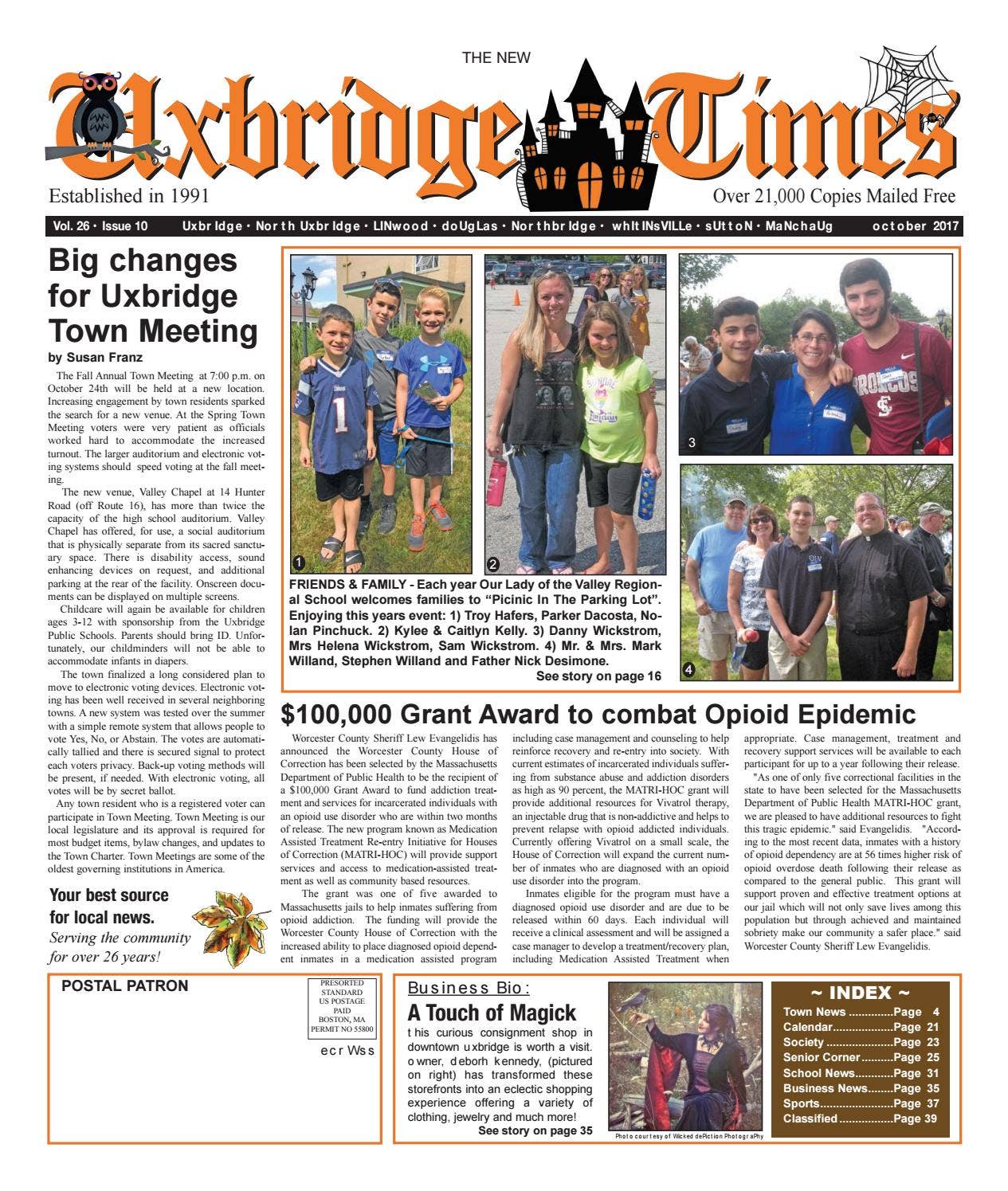 The New Uxbridge Times - October, 2017 by Kathy Mussulli - Issuu