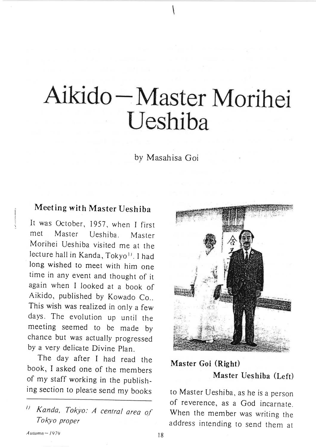 Aikido Master Morihei Ueshiba by Bjorn Saw - Issuu