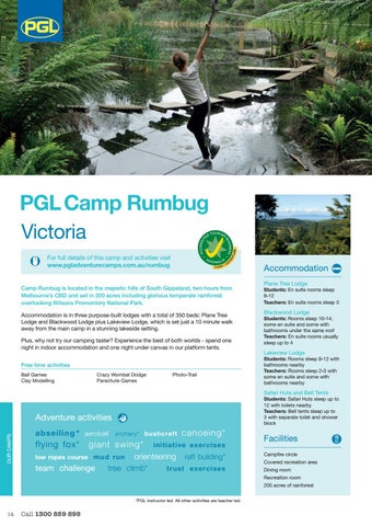 PGL Adventure Camps - Victoria by PGL Travel Ltd - Issuu