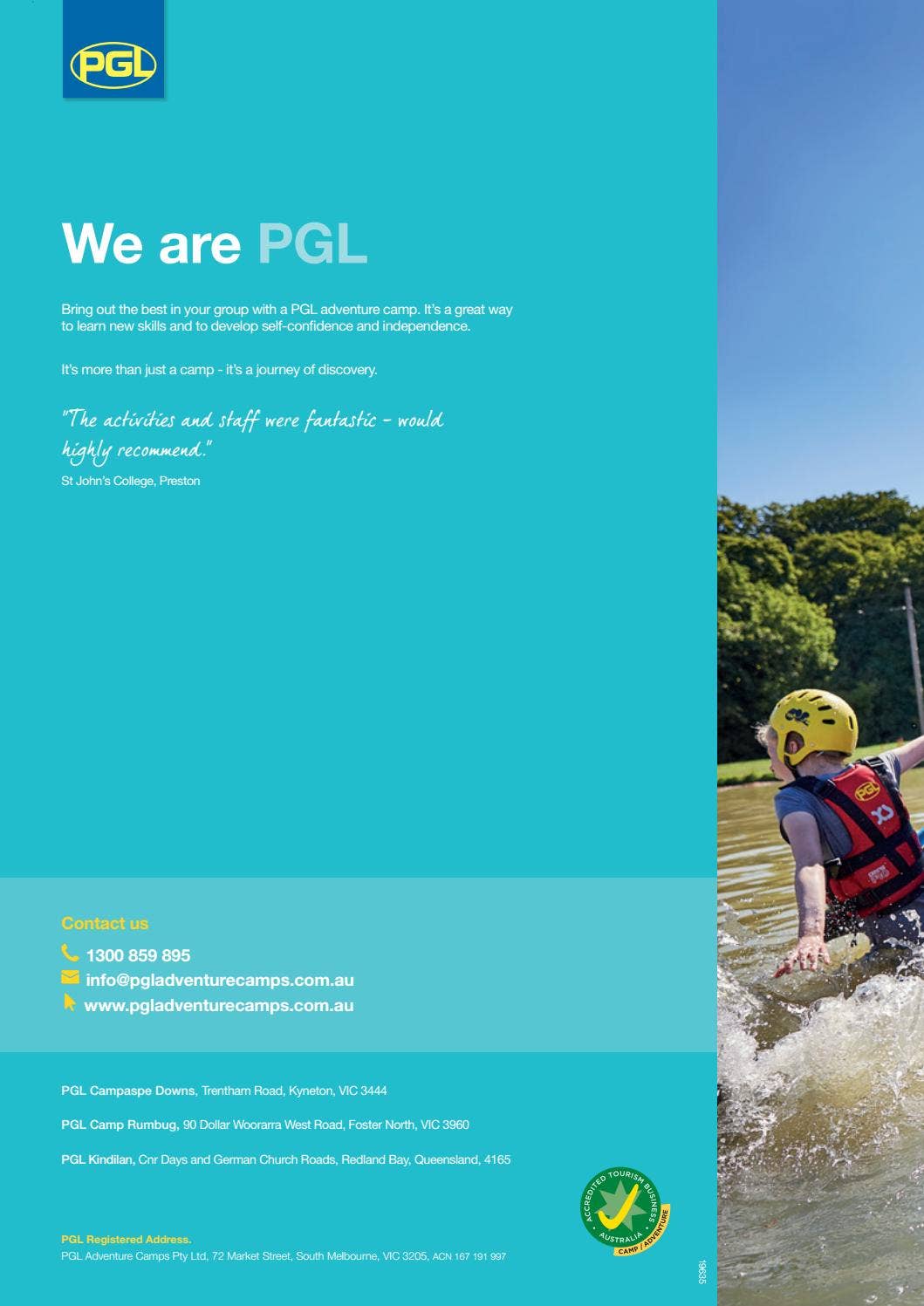 PGL Adventure Camps - Victoria by PGL Travel Ltd - Issuu
