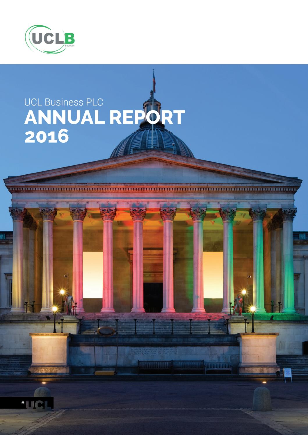 UCLB Annual Report 2016 by UCL Business Ltd - Issuu