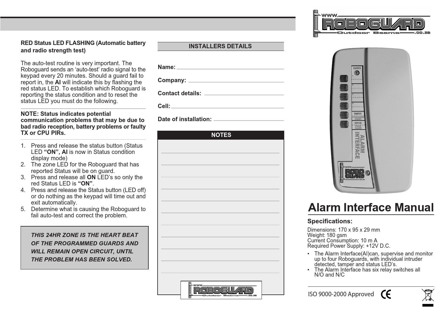 Roboguard Alarm Interface by Ndlovu Fencing - Issuu