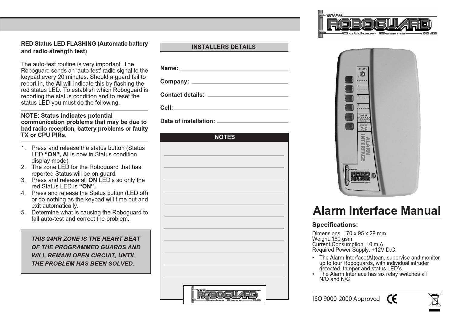 Roboguard Alarm Interface by Ndlovu Fencing - Issuu