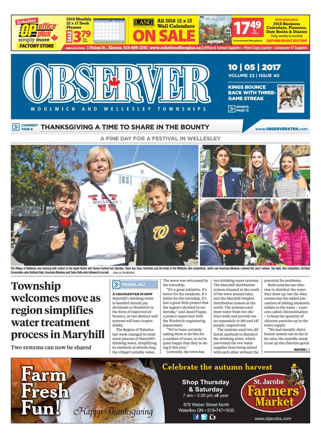 October 5, 2017 by Woolwich Observer - Issuu