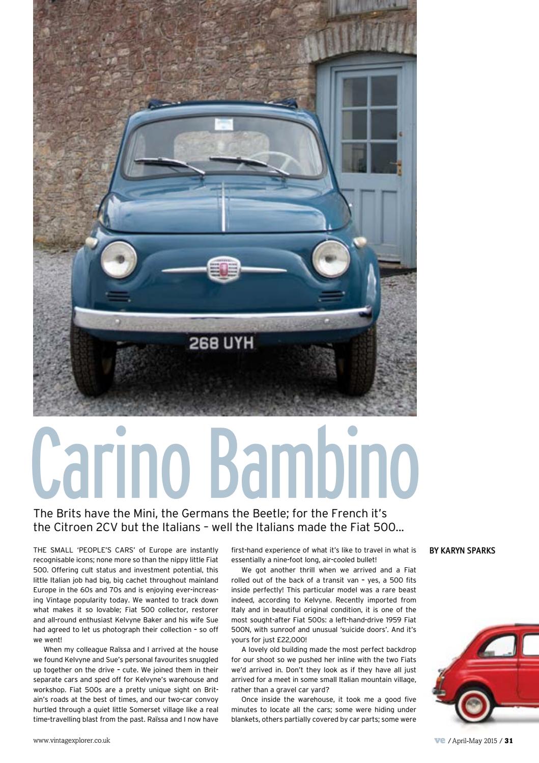 Fiat 500 by VE Magazine - Vintage Explorer - Issuu