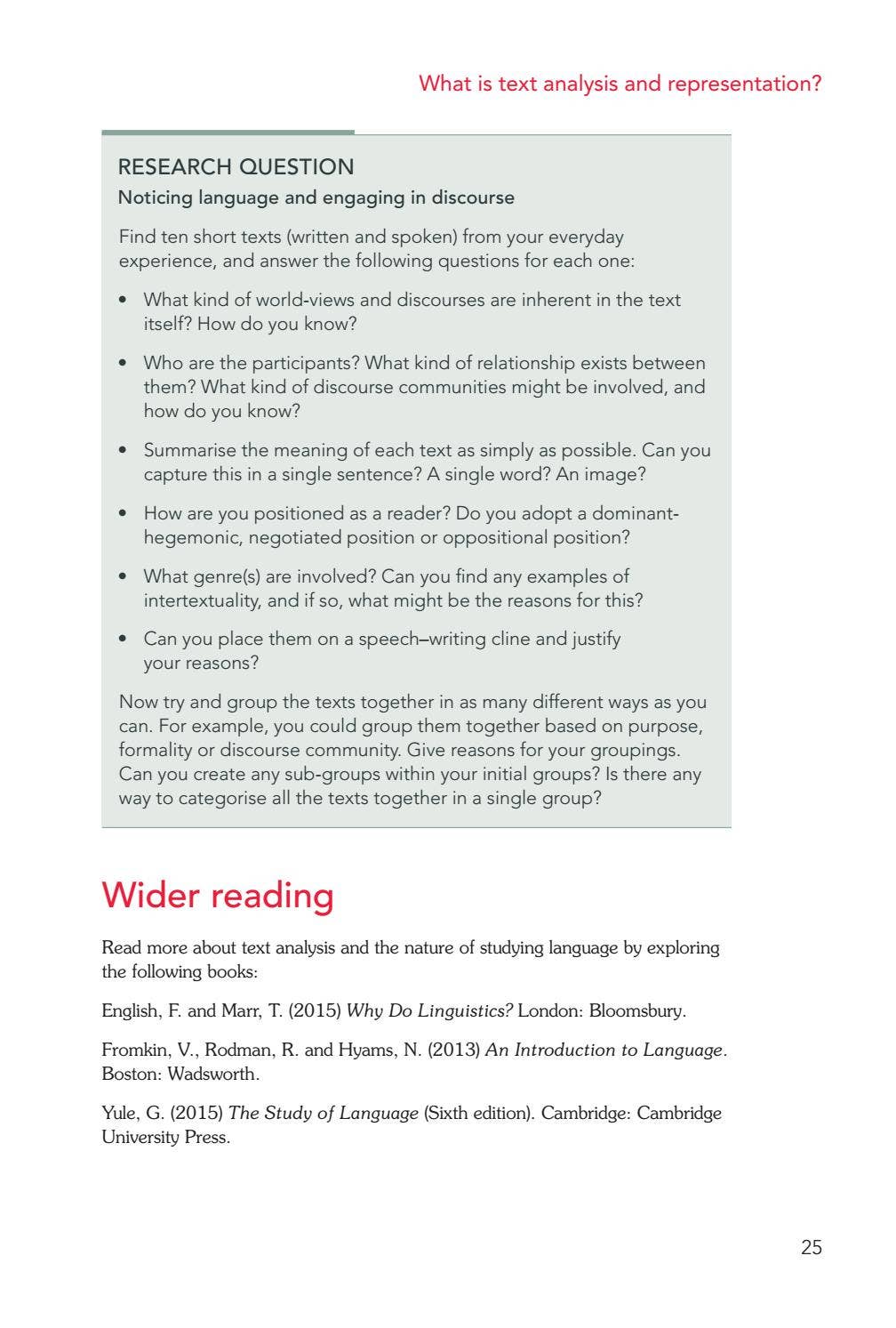 Preview Cambridge Topics in English: Text Analysis and Representation ...