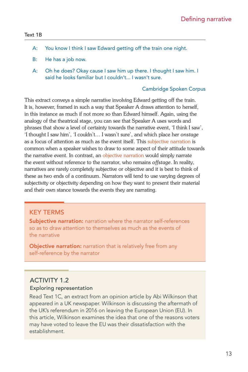 Preview Cambridge Topics in English: Narrative by Cambridge ...