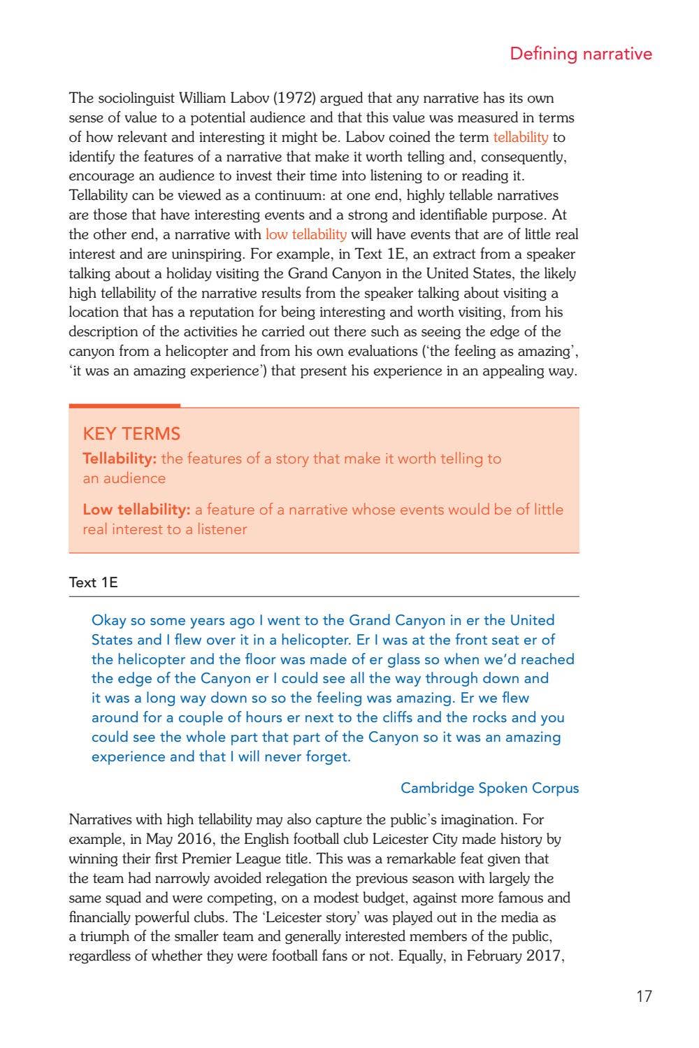 Preview Cambridge Topics in English: Narrative by Cambridge ...