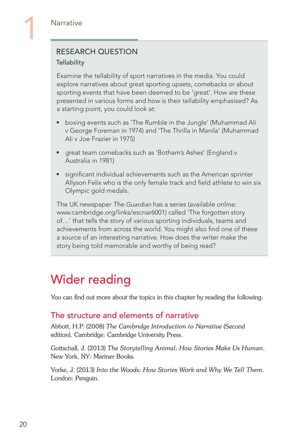 Preview Cambridge Topics in English: Narrative by Cambridge ...