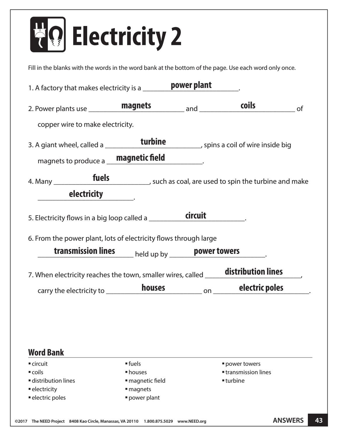 Elementary Energy Infobook Activities by NEED Project - Issuu