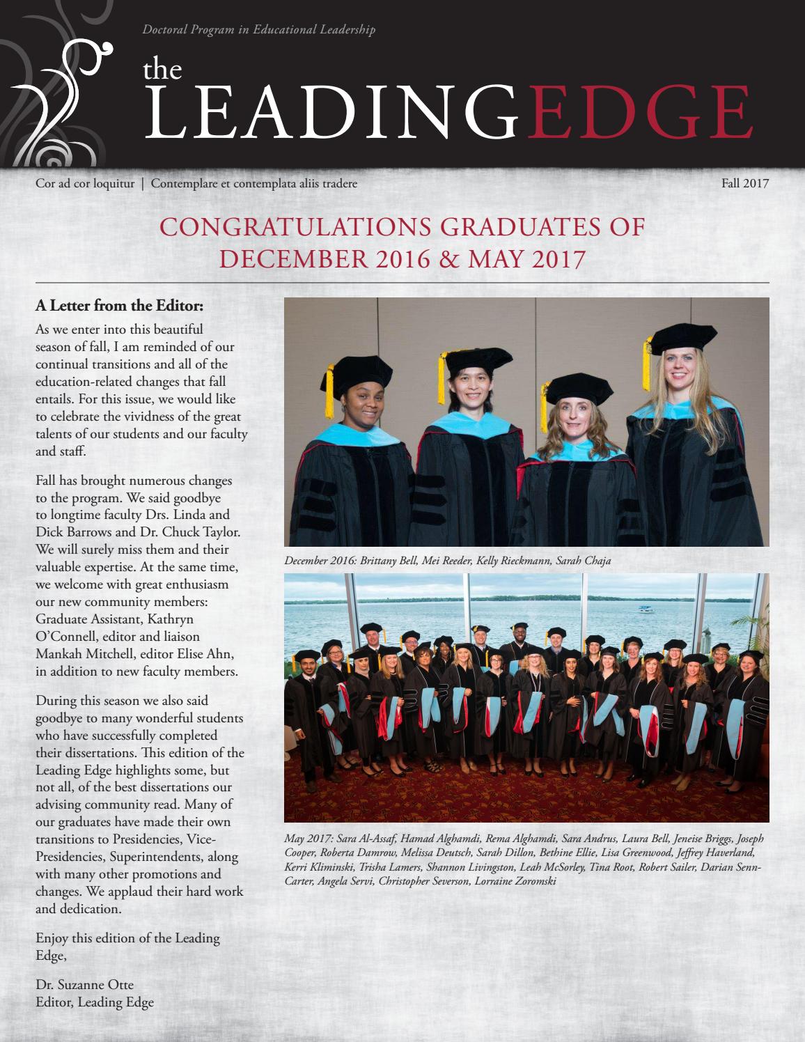 The Leading Edge - Fall 2017 by Edgewood College - Issuu