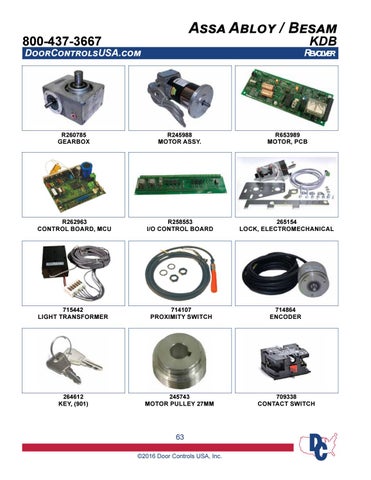 Door Controls USA, Inc. Parts Catalog 2016 by Door Controls USA - Issuu