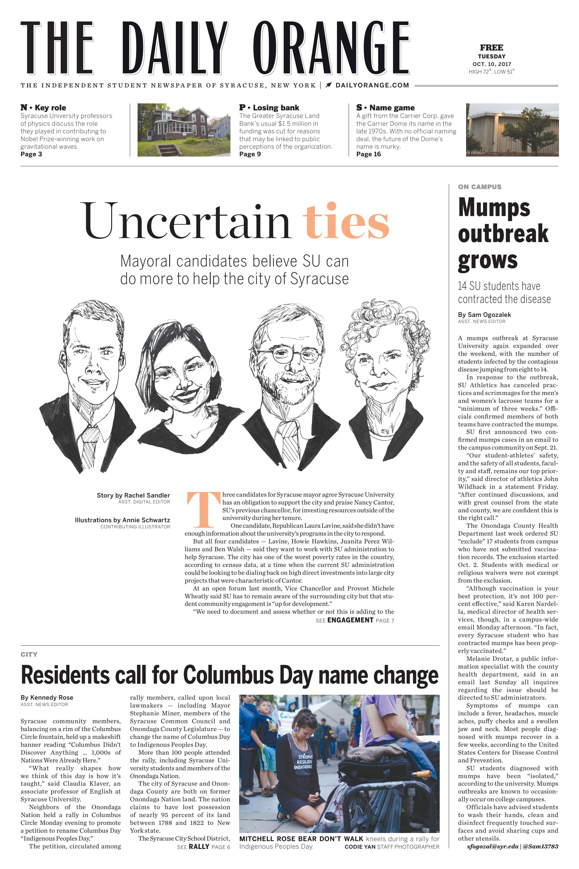 Oct. 10, 2017 by The Daily Orange - Issuu