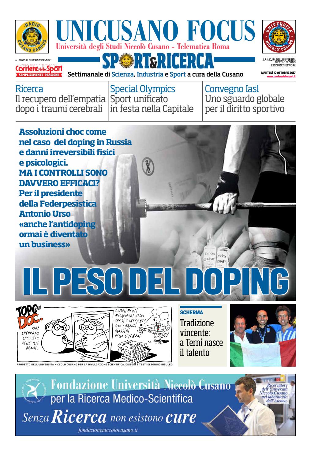 Unicusano focus 171010 by UniCusano - Università Niccolò Cusano - Issuu