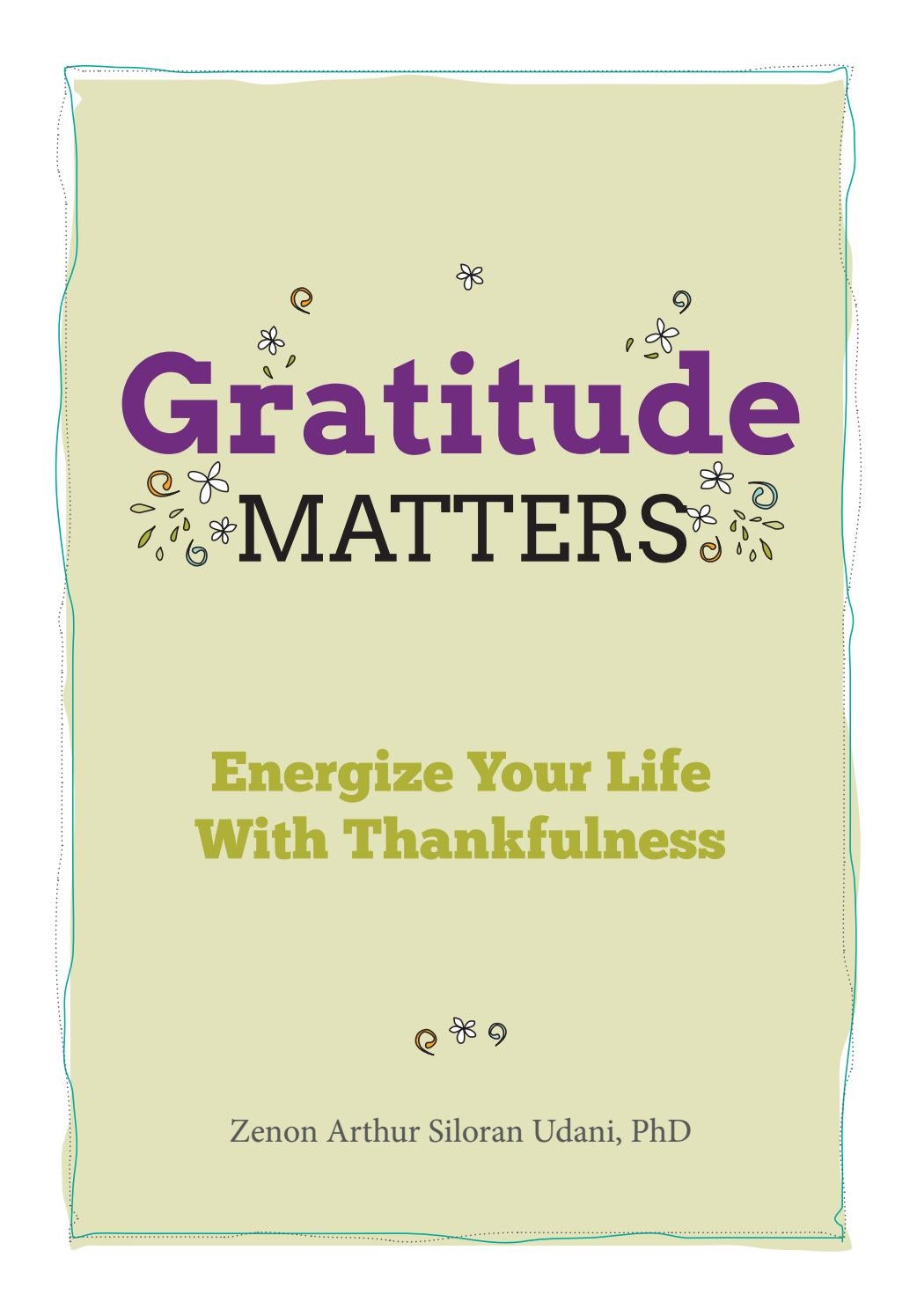 Gratitude Matters by Jimmy Hilario - Issuu