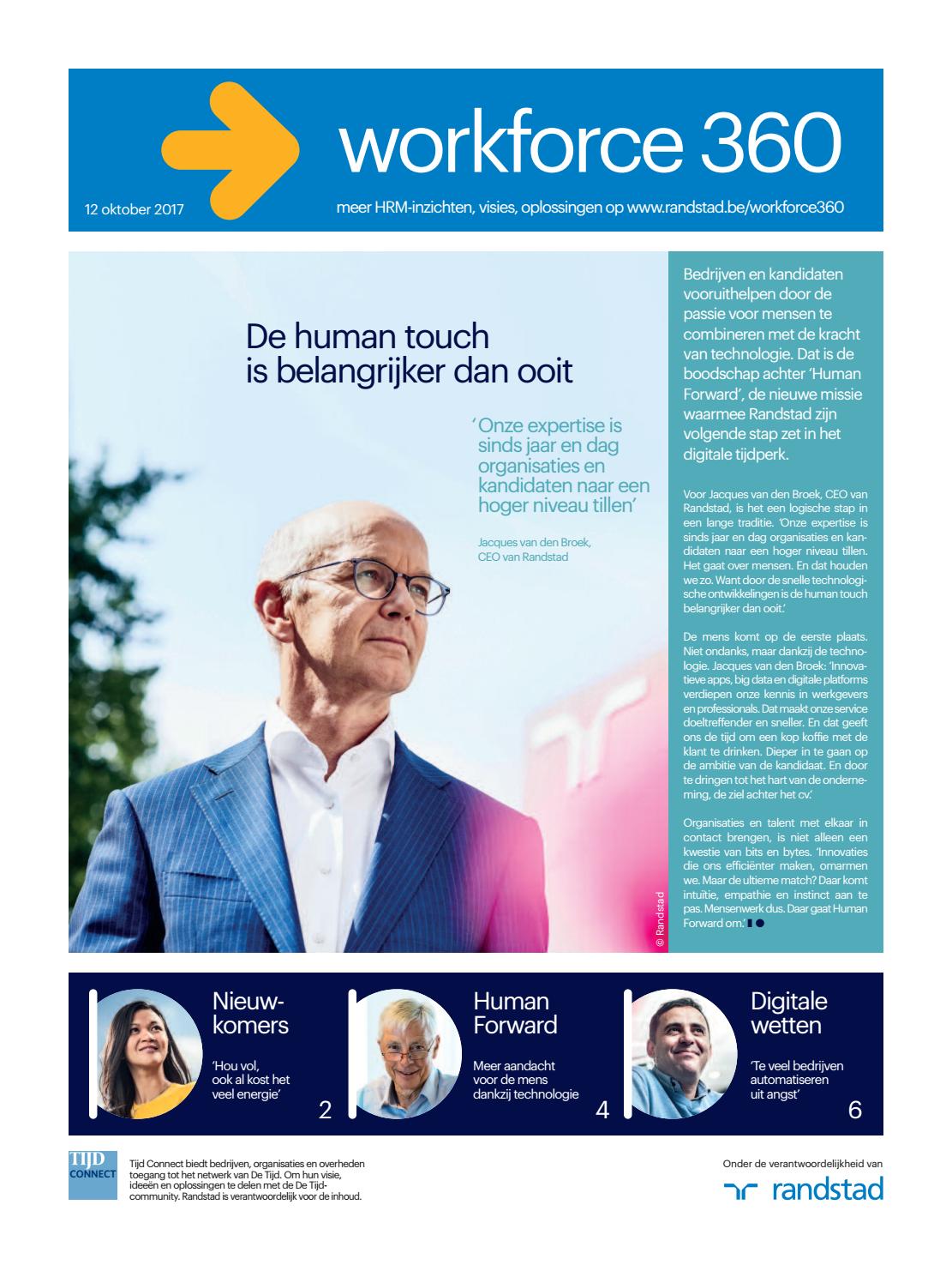 workforce 360 NL - Human Forward - 12/10/2017 by Tijd - Echo Connect ...