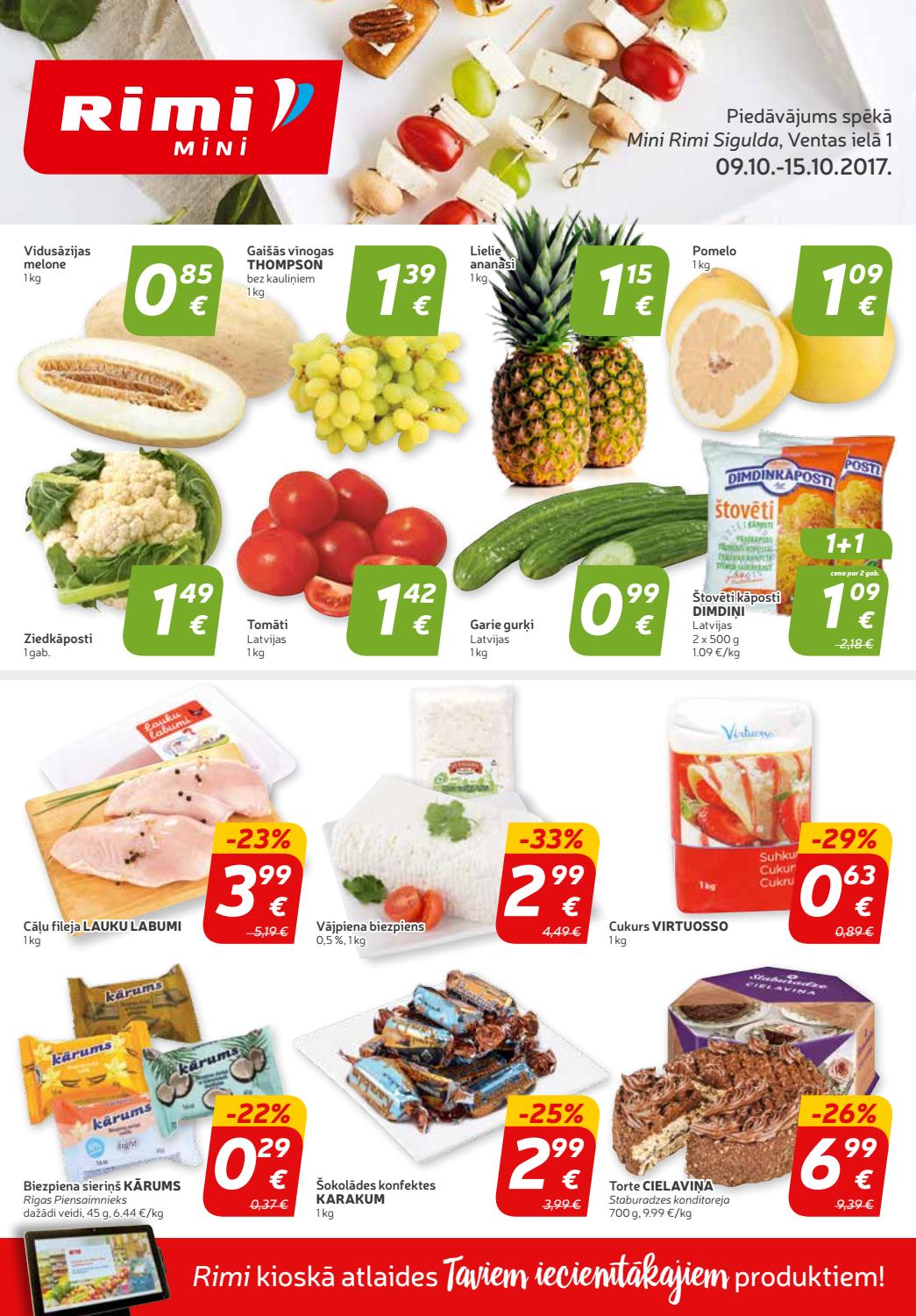 Mini rimi sigulda 09.10-15.10.2017 by Rimi - Issuu
