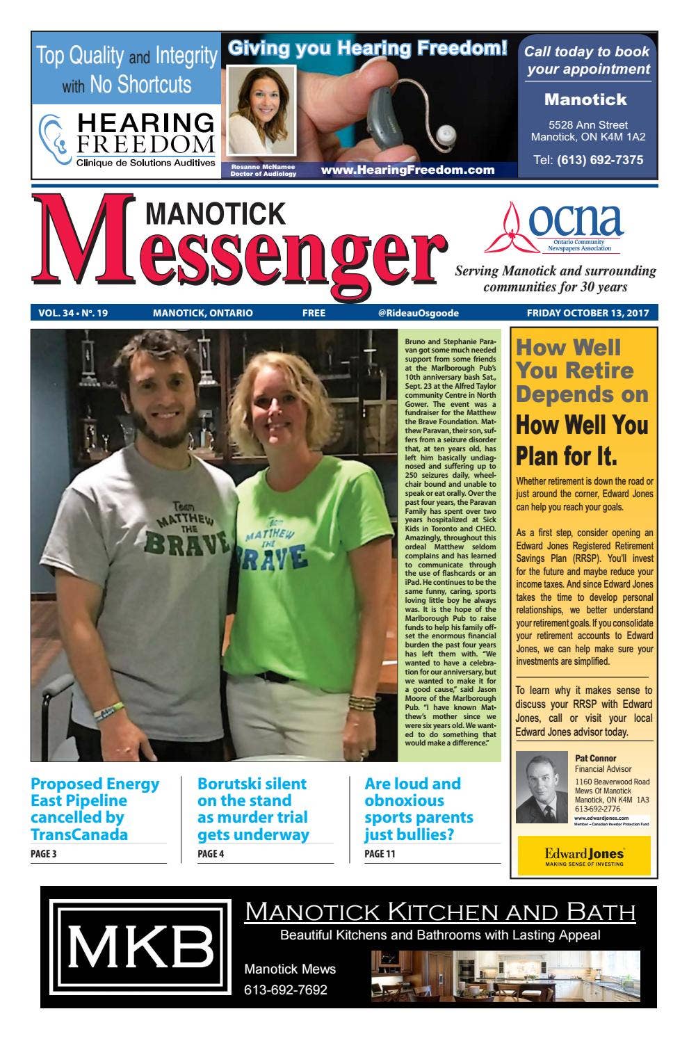 Manotick Messenger Oct 13 2017 by J Morris - Issuu