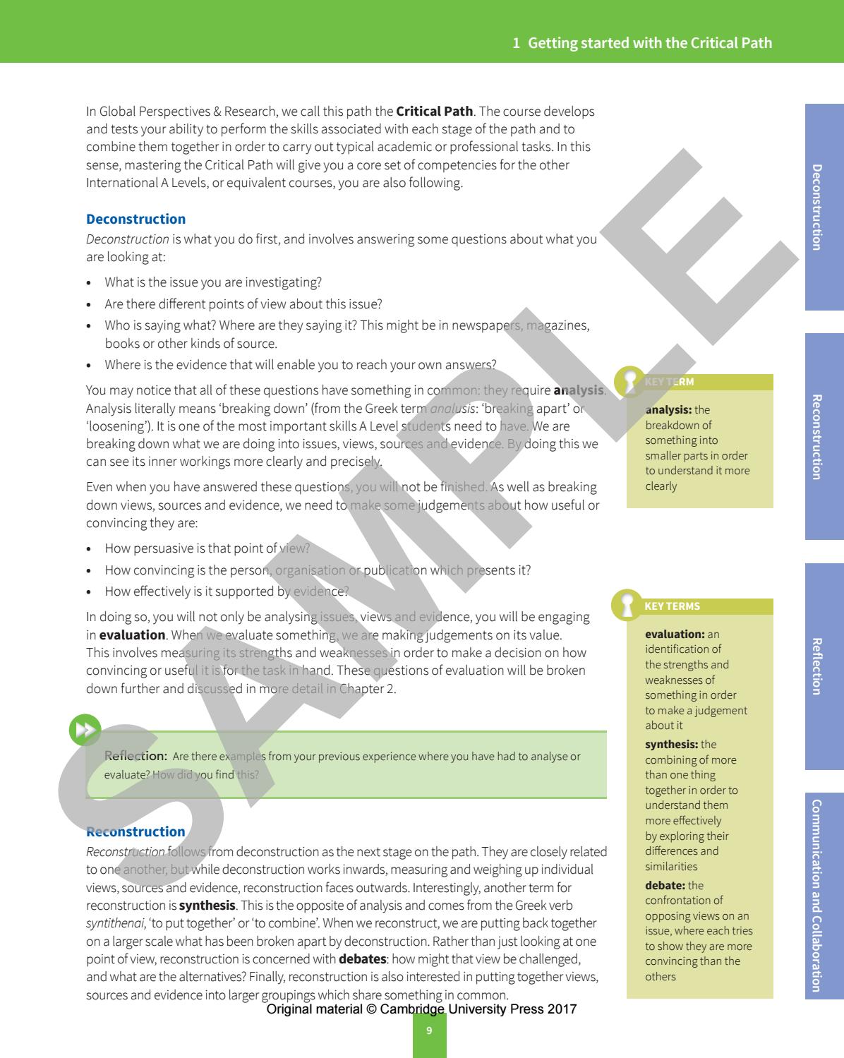 Preview Cambridge international AS & A Level Global Perspectives ...