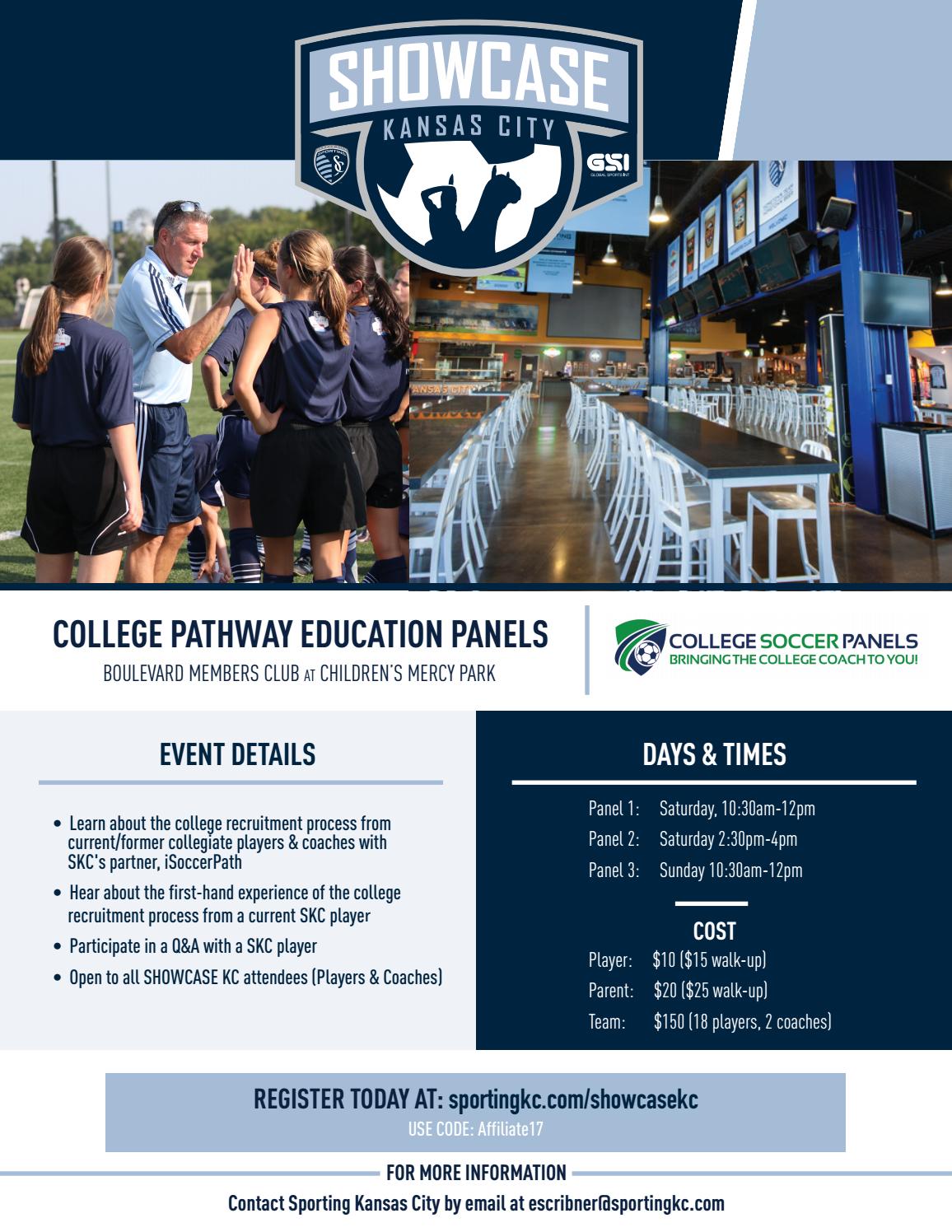 College Pathway Education Panels Flier by Sporting Kansas City - Issuu