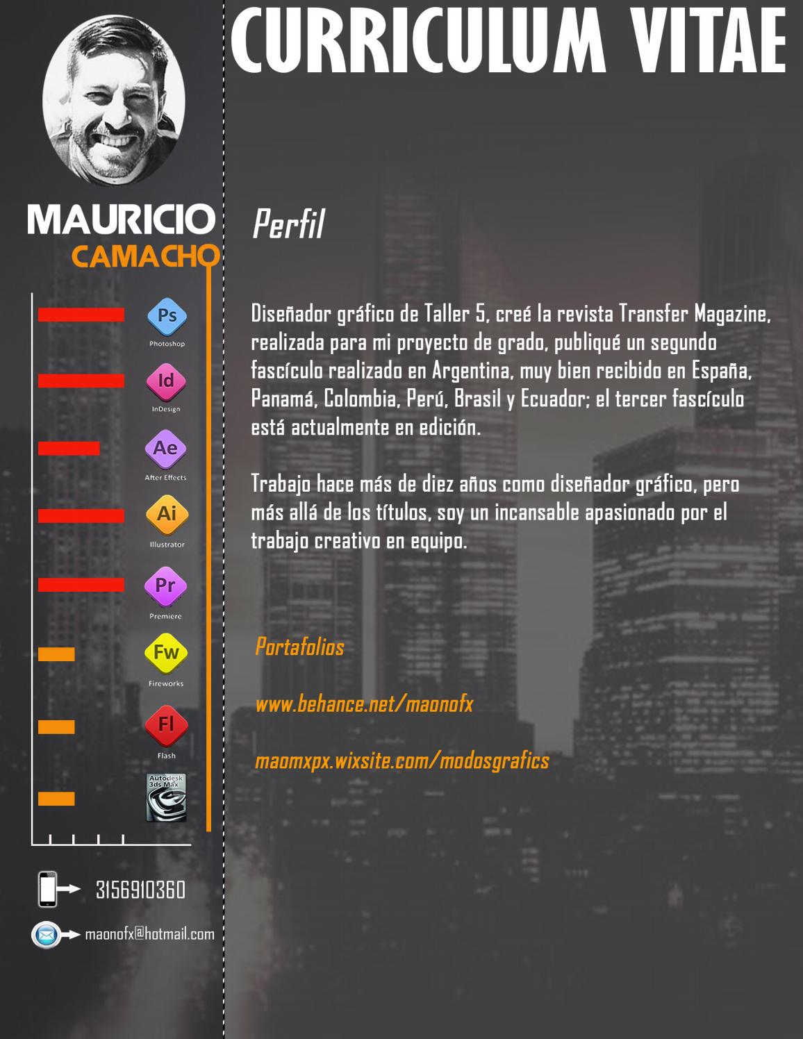 Cv mauricio camacho r by Transfer Magazine Trf Mag - Issuu