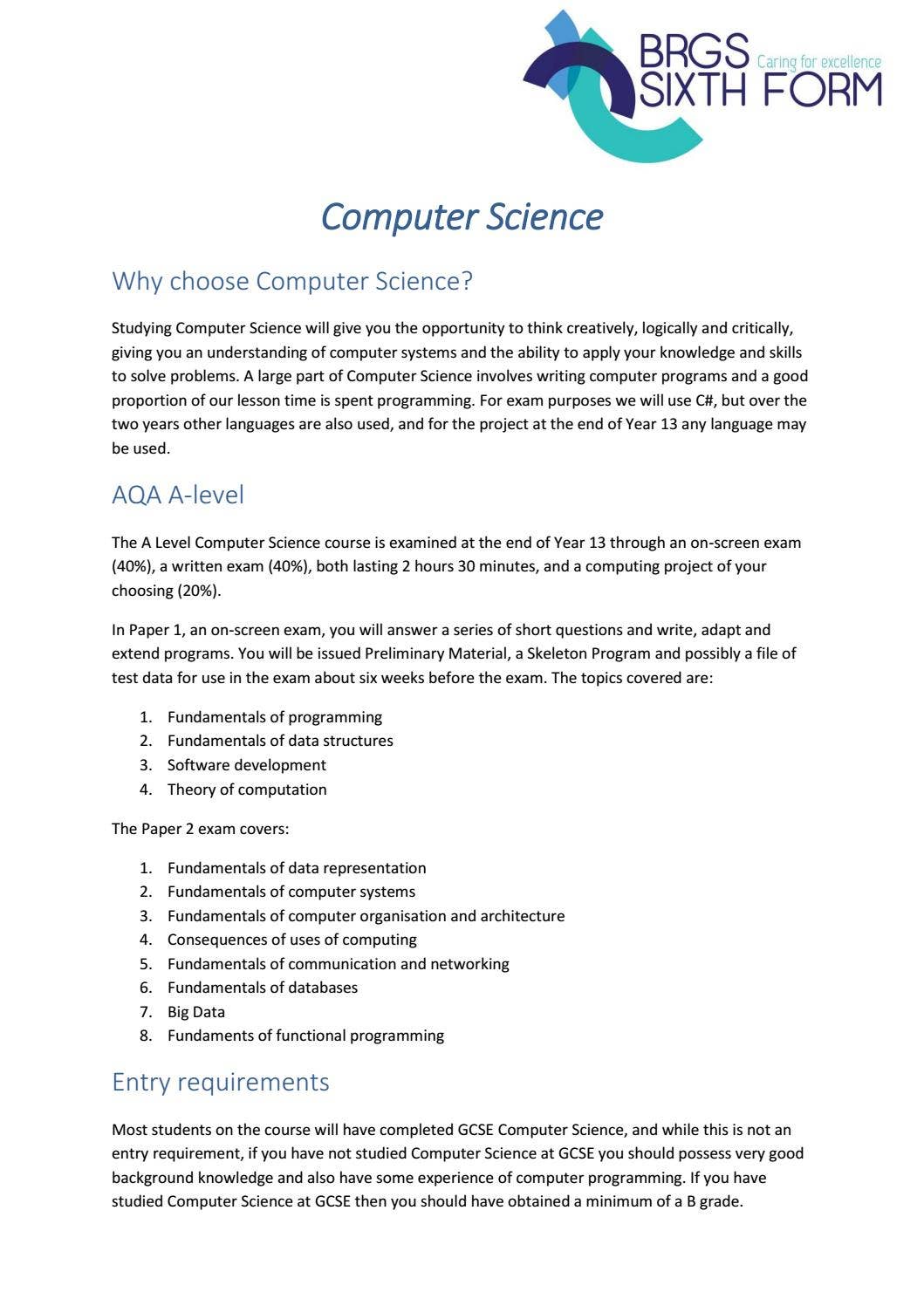 Computer Science A Level by Schudio - Issuu