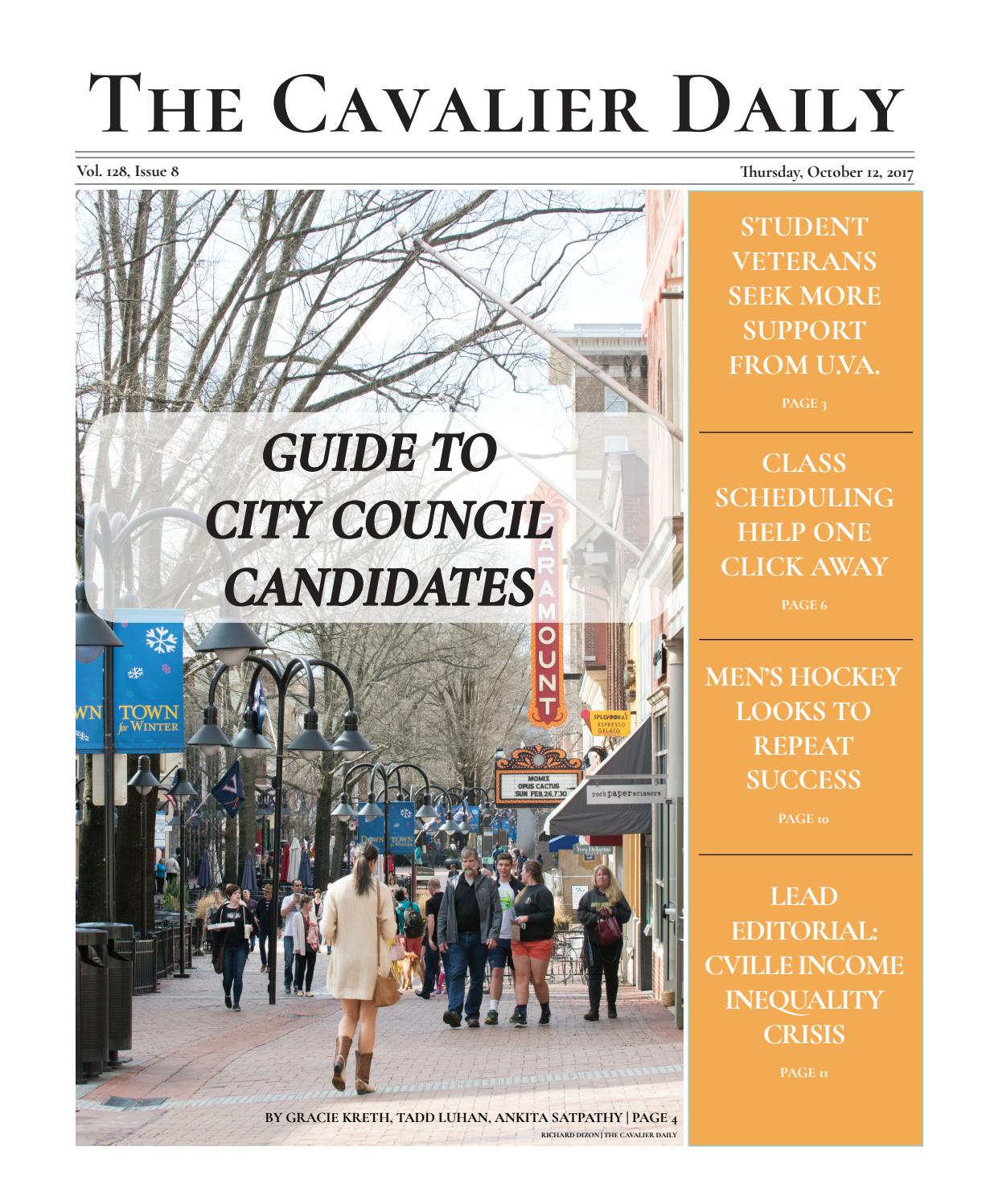 Thursday, October 12, 2017 by The Cavalier Daily - Issuu