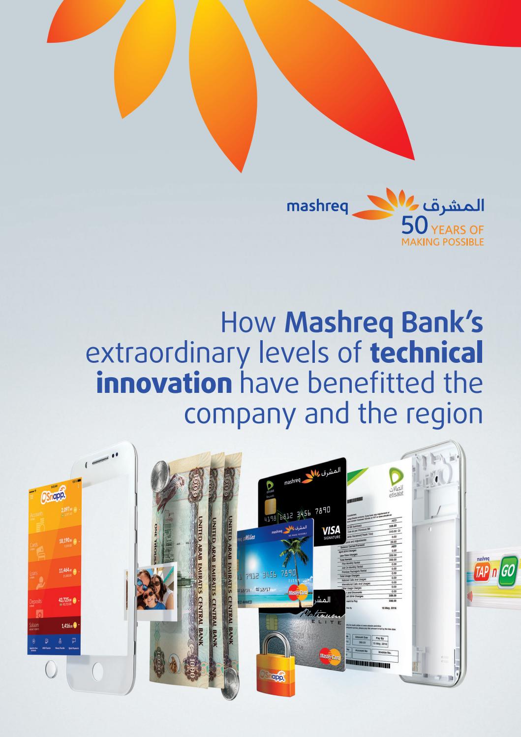 Mashreq brochure - 2017 by Business Chief Middle East - Issuu