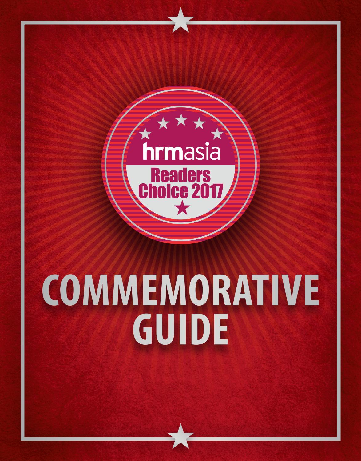HRM Asia Readers' Choice 2017 Commemorative Guide by HRM Asia - Issuu