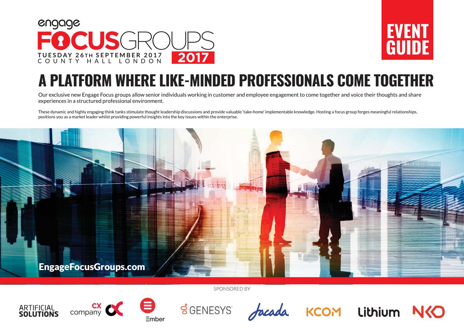 2017 Engage Focus Groups by Engage Business Media - Issuu