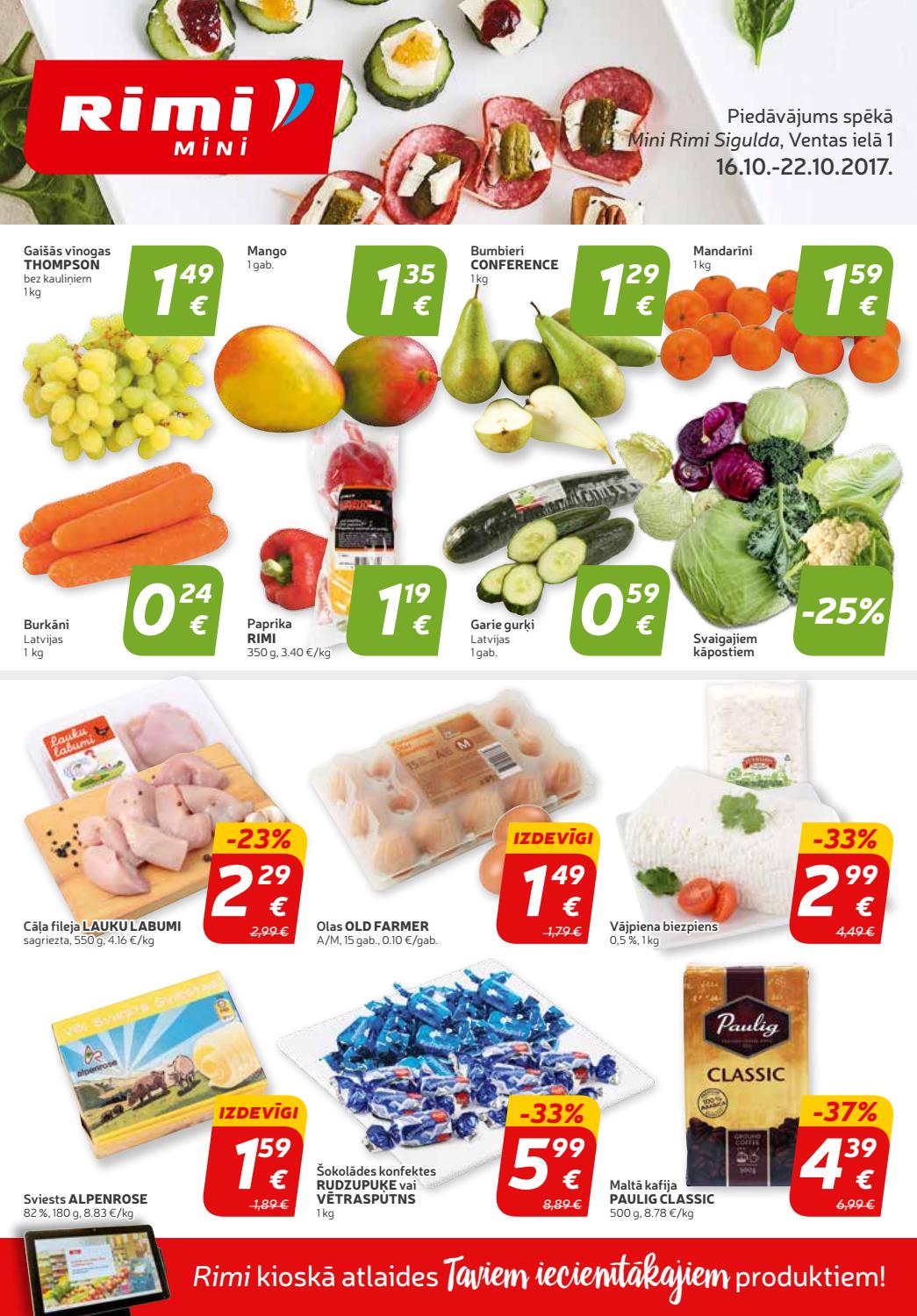 Mini Rimi 16.10-22.10.2017 by Rimi - Issuu