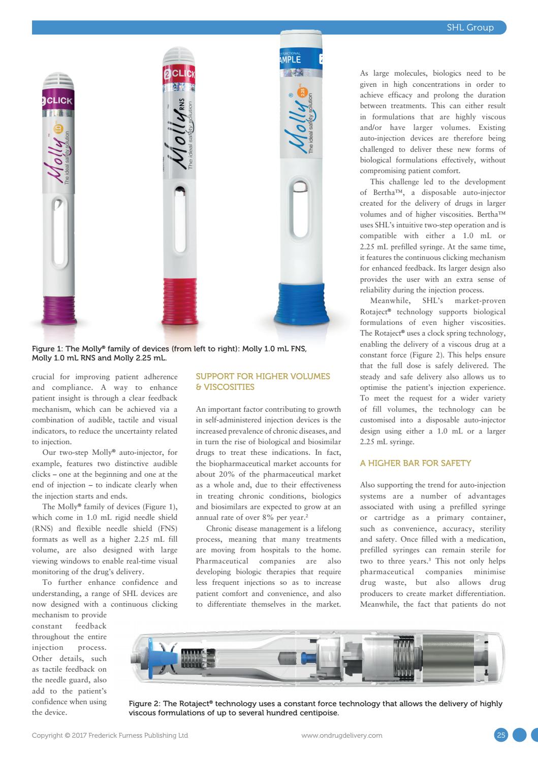 Prefilled Syringes And Injection Devices Ondrugdelivery Issue 79