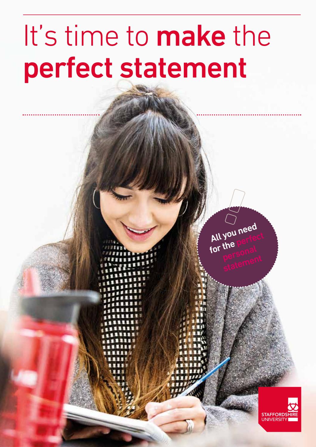 Make the perfect statement by Staffordshire University - Issuu