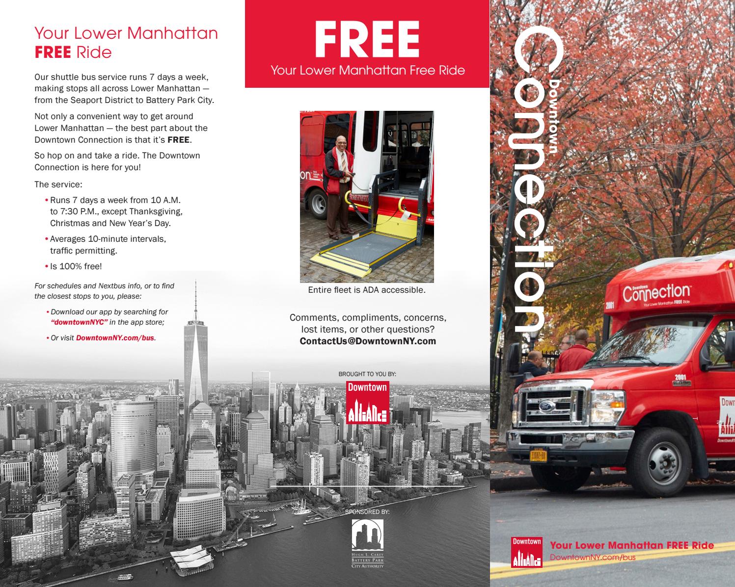 Downtown Connection Brochure by Alliance for Downtown New York - Issuu